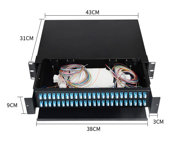 NSTB-P48A 2U 19" Slidable ODF Fiber Optic Patch Panel from China ...