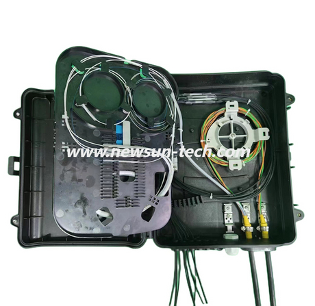 NS-FAT24T FTTH 16/24 Core Outdoor IP55 FDB Fiber Optic Distribution Box ...